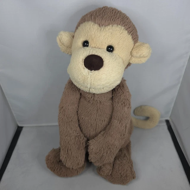 JELLYCAT - BASHFUL Monkey - Large Plush Soft Toy 16" Stuffed Animal Chimp Huge £99.99 - PicClick UK