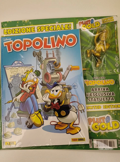 TOPOLINO 3520 BLISTERATO con GADGET Pluto Gold Statuetta Pluto EUR 11 ...