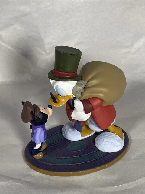 DISNEY STORE MICKEY'S Christmas Carol Scrooge Tiny Tim 4” Cake Topper ...