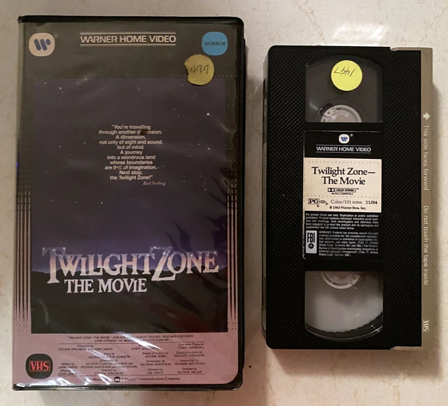 VHS: TWILIGHT ZONE: The Movie: Warner Bros clamshell clam, horror EUR ...