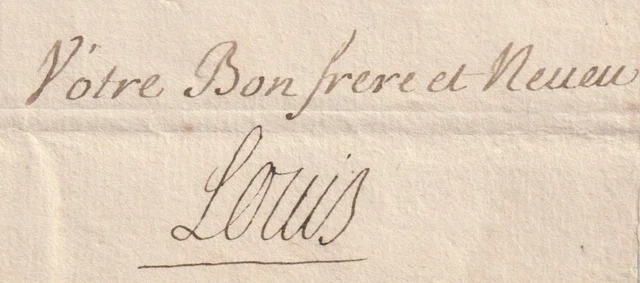 LOUIS XV ROI DE FRANCE - Lettre signée, signature autographe - Duché de ...