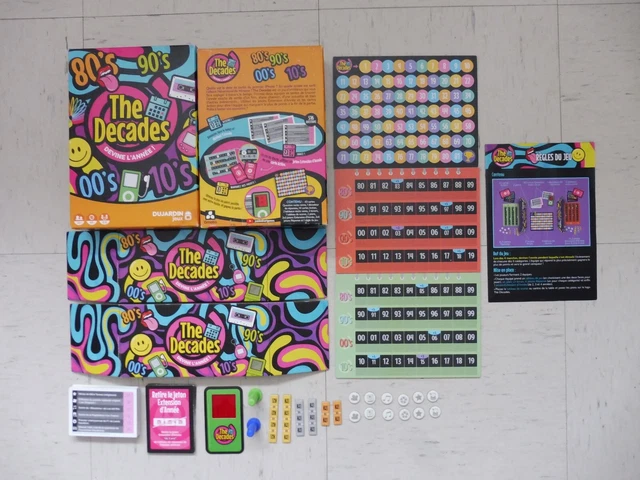 JEU DE SOCIÉTÉ complet THE DECADES Devine l'année ! Gmotio - Dujardin ...