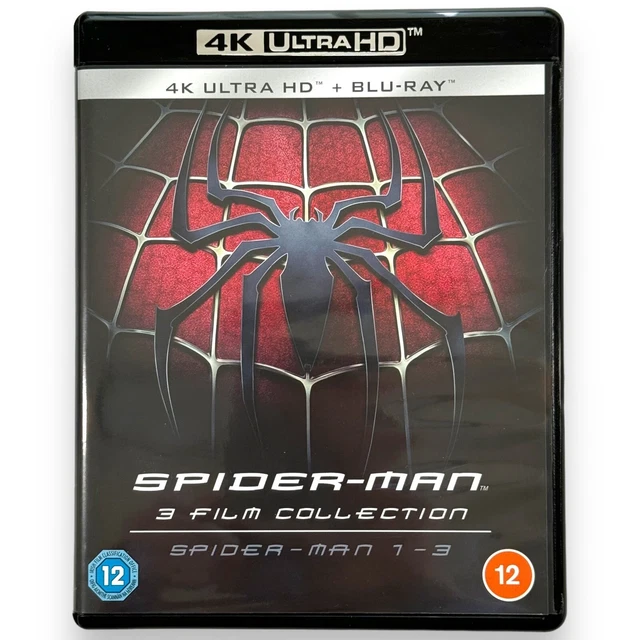 SPIDER-MAN TRILOGY 3-MOVIE Collection 4K (UltraHD and Blu-ray, Toby ...