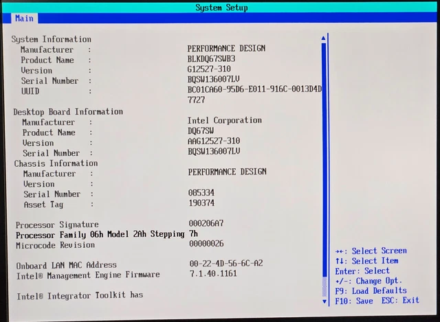 INTEL DESKTOP BOARD DQ67SW LGA1155 microATX Motherboard w/ Core i7 2600 ...