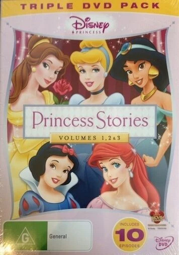 DISNEY'S PRINCESS STORIES Volumes 1 2 3 : very good condition dvd ...