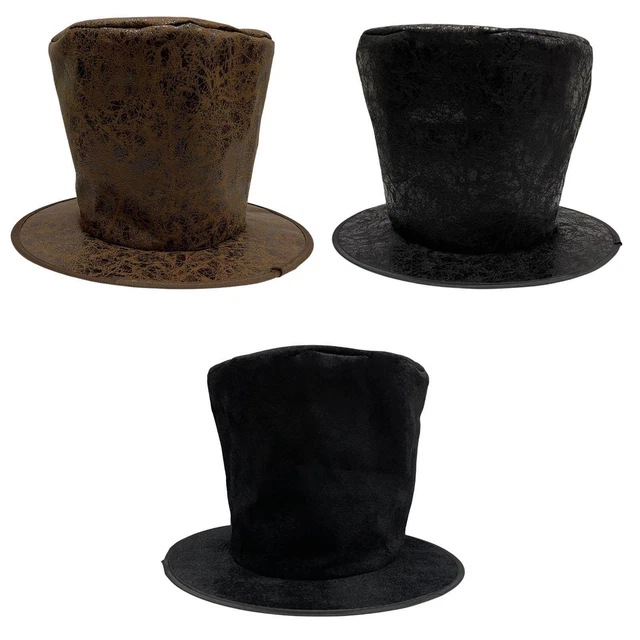 MAGICIAN HAT THEMED Parties Role Playing Men Women Funky Extra Tall Top ...