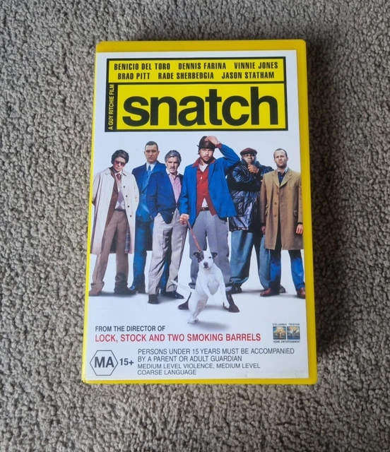 SNATCH MOVIE VHS Video Tape Ex Rental Big box cassette movie $18.88 - PicClick AU