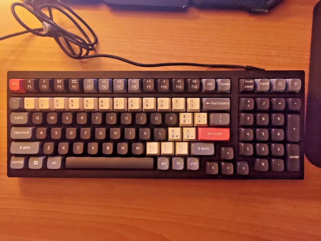 TASTIERA MECCANICA KEYCHRON V5 QMK ANSI + ISO ITALIAN KEYCAP SET EUR 90 ...