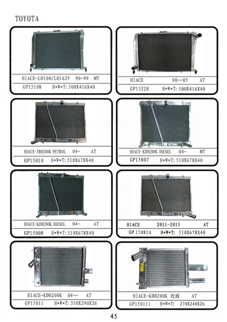 LARGE RANGE OF Performance Radiator Toyota Hiace Celica Corolla Mr2 From $199 $999.99 - PicClick AU