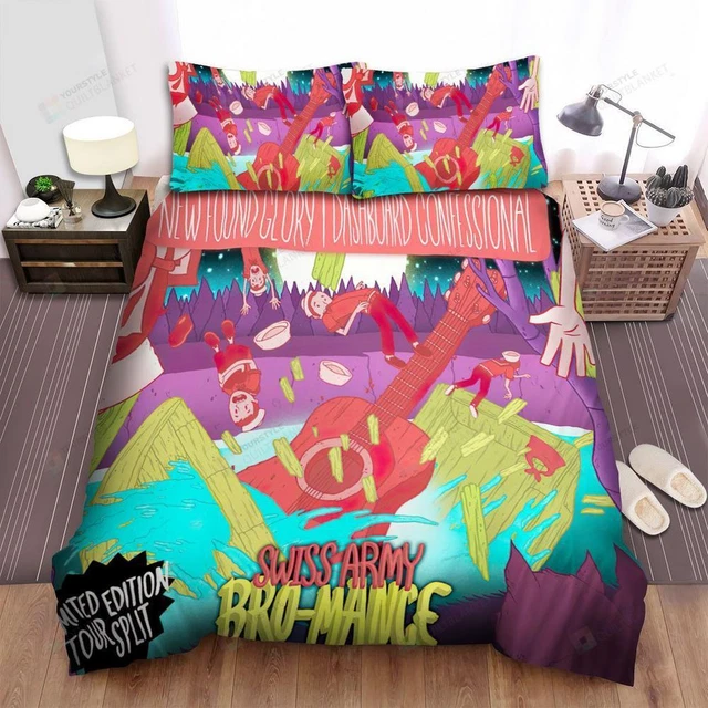 NEW FOUND GLORY Band Album Swiss Army Bro-Mance Quilt Duvet Cover Set Super King EUR 44,05 ...
