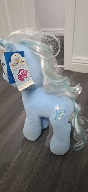 BUILD-A-BEAR WORKSHOP MY Little Pony Blue Unicorn Medium Soft Toy With ...