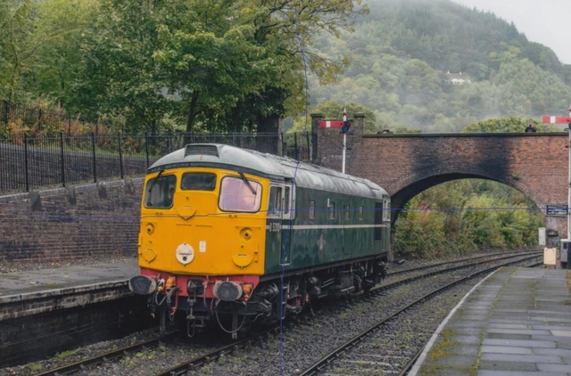 DIESEL TRAIN PHOTO Green Class 26 Loco Photograph Railway Picture Of ...