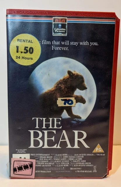 THE BEAR (1990) - VHS Big Box Ex-Rental, RCA Columbia Pictures - WWF ...
