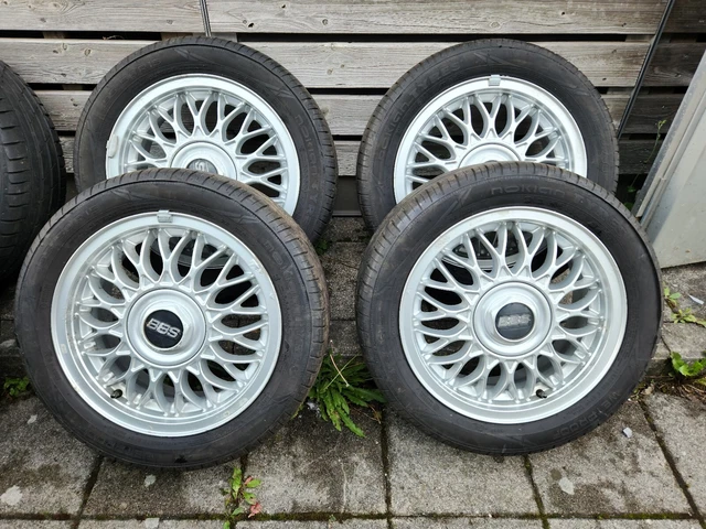 ORIGINAL VW BBS Felgen mit Reifen Golf 3/Vento/Corrado/GTI/G60 Silber ...