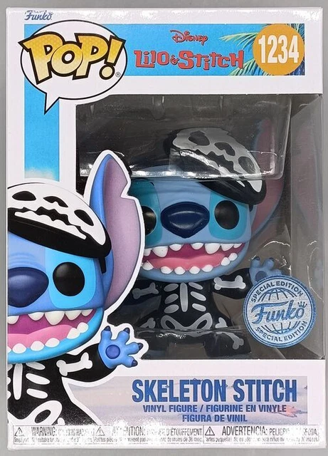 #1234 SKELETON STITCH - Disney Lilo & Stitch Funko POP avec protection ...