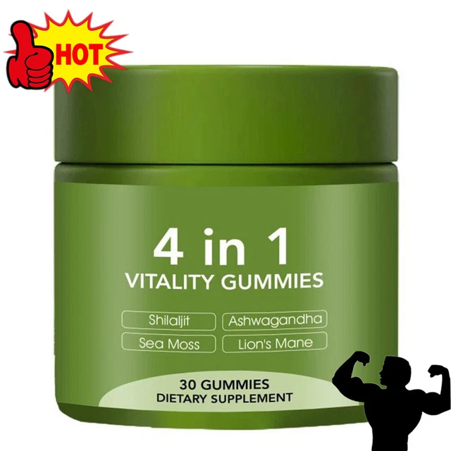 4 IN 1 Shilajit Soft Candy Supplement Energy Immune Support for Man ...