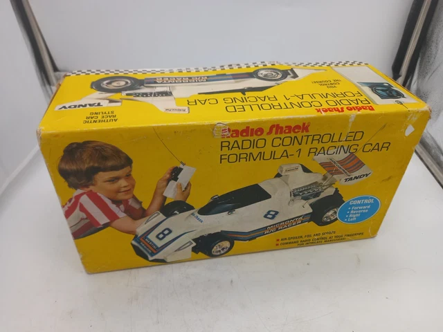 VINTAGE RADIO SHACK Tandy Radio Controlled Formula-1 Racing Car RC Car ...