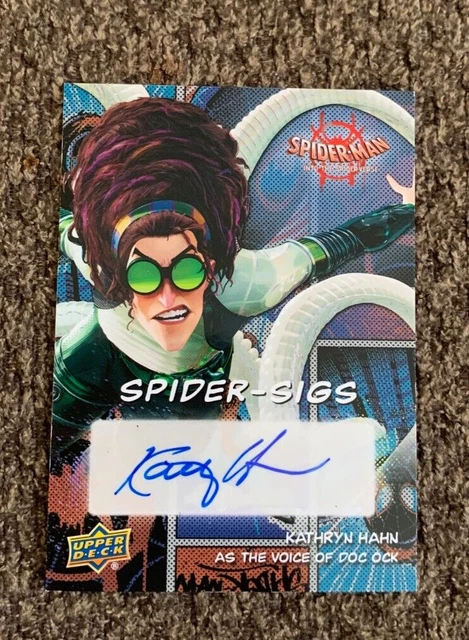 2022 SPIDER-MAN SPIDER-VERSE Kathryn Hahn Doc Ock Sigs portrait voiture ...