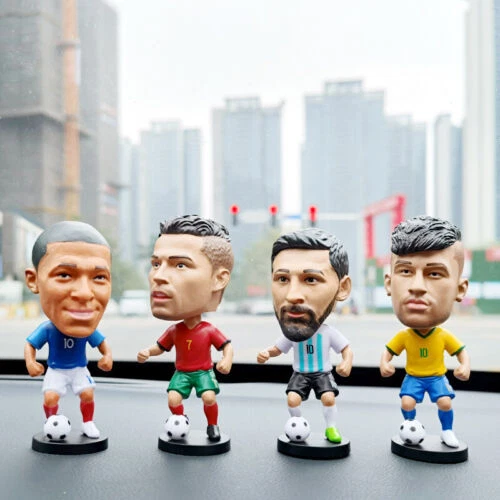 FOOTBALL STAR MESSI Ronaldo Neymar Mbappé Bobblehead Qatar World Cup ...
