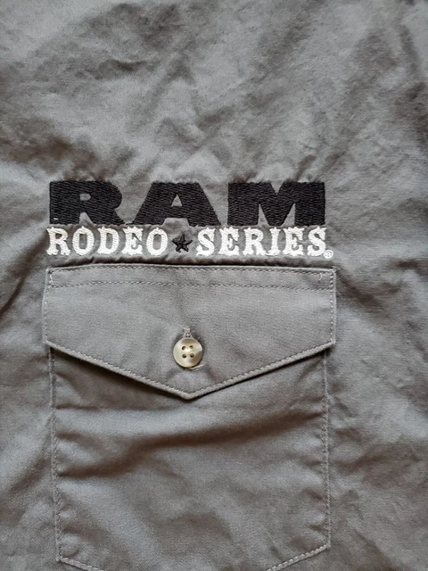 WRANGLER DODGE RAM Rodeo Series LONG SLEEVE SHIRT MEDIUM $20.00 ...