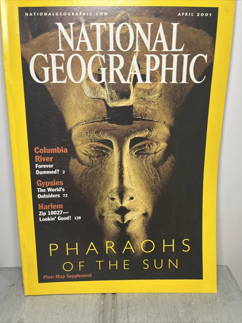 NATIONAL GEOGRAPHIC MAGAZINE April 2001 Pharaohs Of The Sun -Vintage ...
