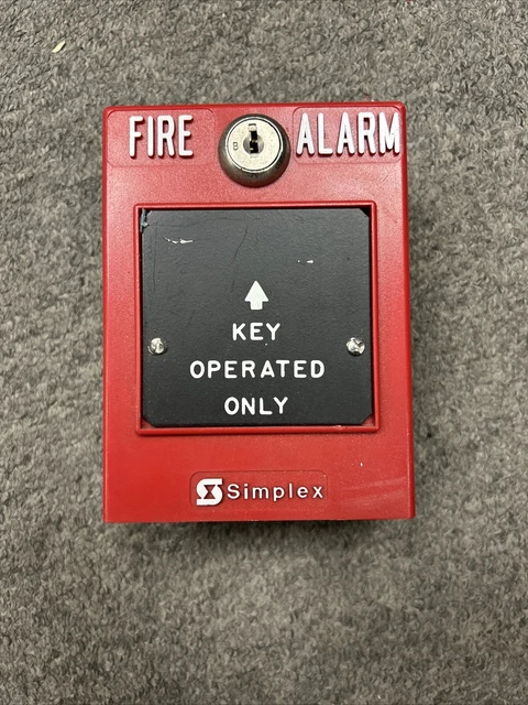 SIMPLEX 2099-9762 FIRE Alarm Pull Station Key Operated - NO KEY $48.00 ...
