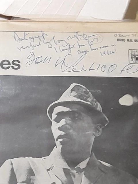 JOHN LEE HOOKER Lp signé et vérifié par Tony Mcphee Groundhogs. EUR 582 ...
