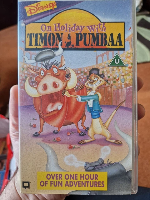 DISNEY'S ON HOLIDAY with Timon and Pumba VHS Video RARE £3.45 - PicClick UK