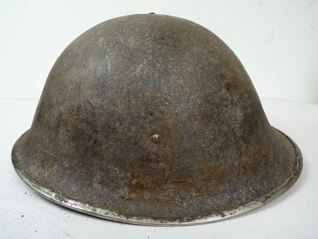 ORIGINAL MK3 CANADIAN / British Army WW2 Turtle Helmet High Rivet £36. ...