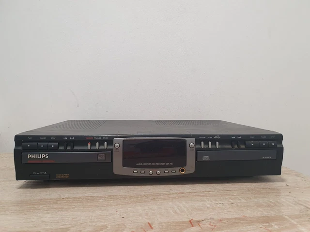 PHILIPS CDR 765 Audio Compact Disc Recorder Twin Disc (No remote) £29. ...