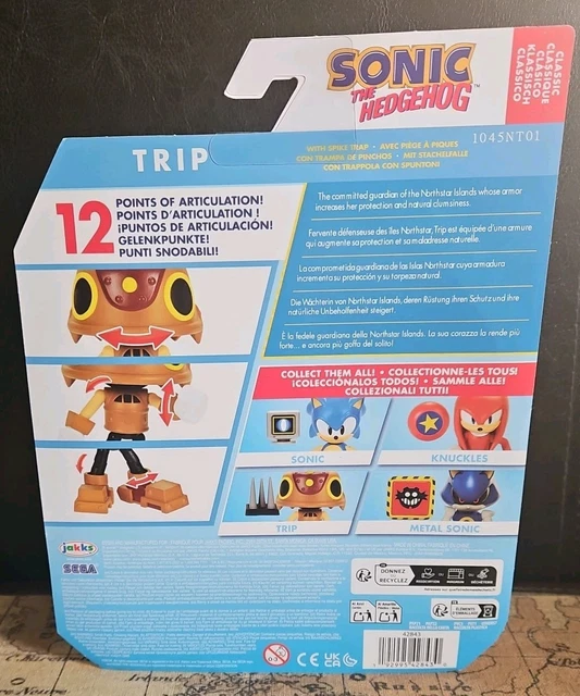 SONIC THE HEDGEHOG Classic Trip with Spike Trap 10cm Figure Jakks ...