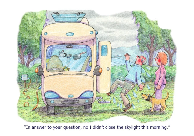 WOHNMOBIL WOHNMOBIL HUMOR Cartoon A5 Lustige Grusskarte Von Armand ...