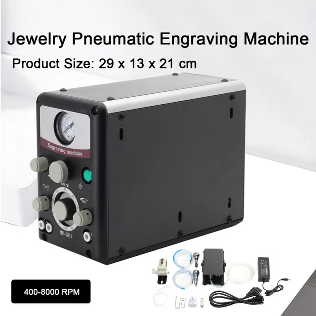 PNEUMATIC JEWELRY ENGRAVER Machine Jewelry Engraver Double Ended Impact ...