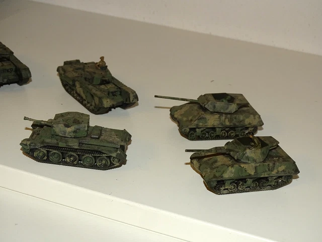 ROCO MINITANKS KAMPFPANZER Churchill Chromwell MK IV GB Saladin WWII ...