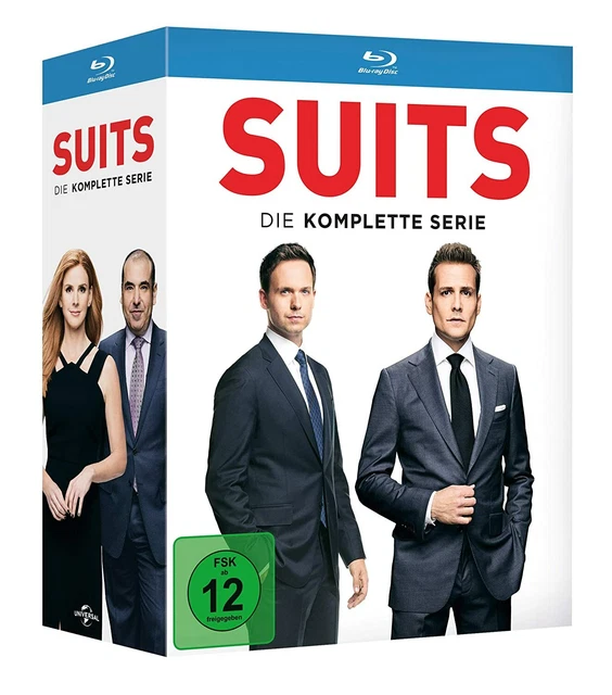 SUITS - DIE komplette Serie Komplett Box Blu Ray 34 Disk Staffel 1-9 ...