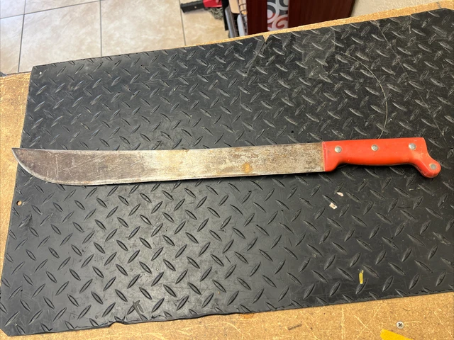 VINTAGE HANSA NO. 127 Machete 18” Long Red Handle - Made in Ecuador $83 ...