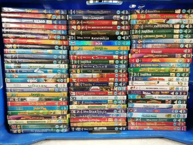 CHILDRENS KIDS FAMILY DVDs Disney Pixar Nickelodeon Dreamworks Lot ...