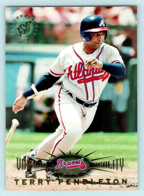 1995 STADIUM CLUB réalité virtuelle #40 Terry Pendleton Braves ...