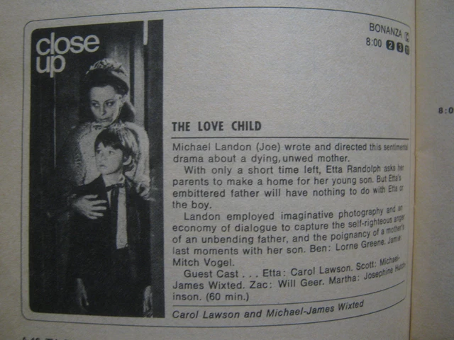 1970 TV GUIDE(MICHAEL-JAMES WIXTED/DAVID BUCHANAN/DANNY GOLDMAN//RENNE ...