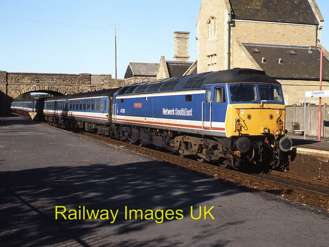 RAILWAY PHOTO - Network SouthEast liveries class 47 enters Crewkern ...