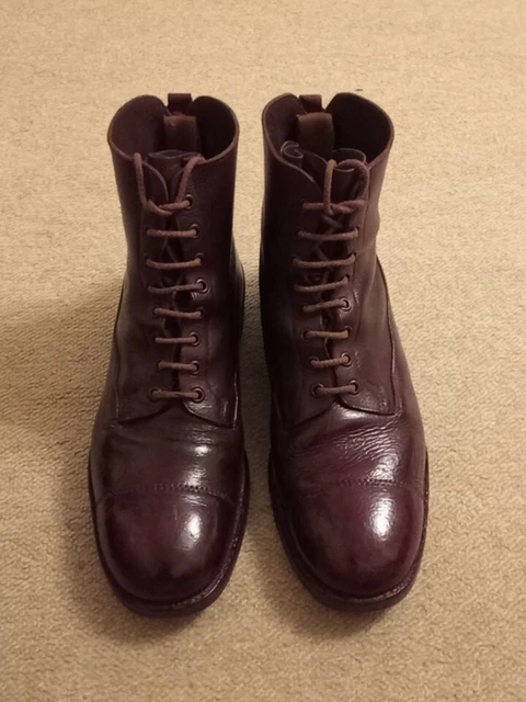WW2 BROWN BRITISH Army Officers Veldtschoen Boots By Lotus Size 10F £65 ...