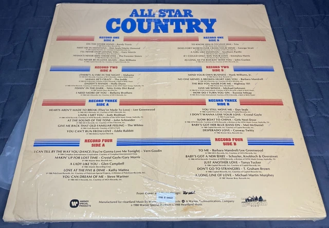 ALL STAR COUNTRY - 4 X LP Vinyl Set - Heartland Music - HL-1065/4 open ...