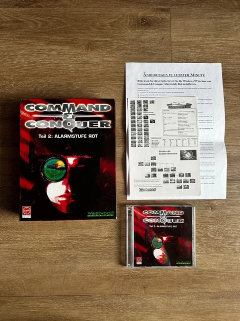 COMMAND & CONQUER - Teil 2: Alarmstufe Rot, Big Box, PC DVD-Rom, 1996 EUR 15,00 - PicClick DE