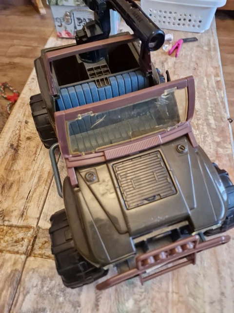 VINTAGE ACTION MAN Army Jeep ZQ42 1997 With Gun Hasbro £30.00 - PicClick UK