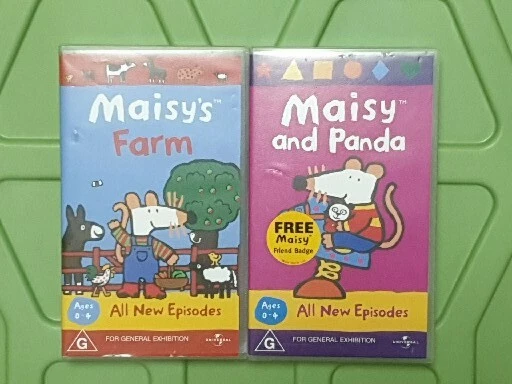MAISY'S FARM & Maisy And Panda Vhs X2 Vhs Tape's, Watched Works Great ...