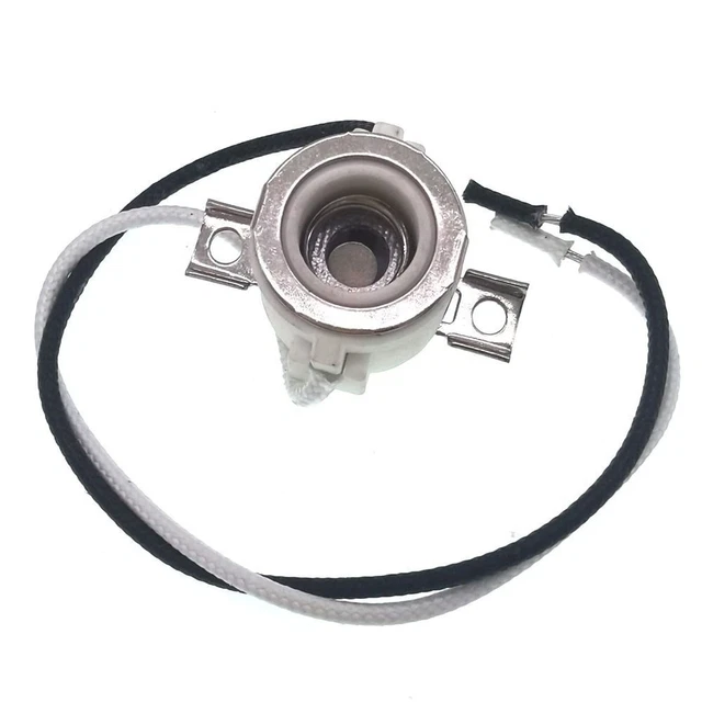 COPPER E11 CERAMIC Lamp Holder Silver Lamp Screw Socket with Bracket ...