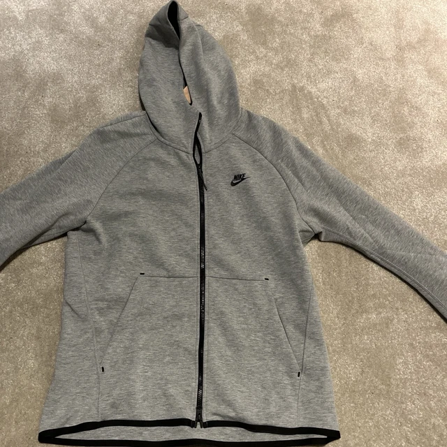 NIKE TECH FLEECE Hoodie Old Season Grey Full Zip Size Medium £38.99 ...