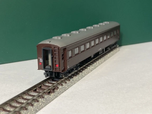 KATO N GAUGE 5128-1 Ohafu33 2215 Brown Vintage Passenger Car Model £59. ...
