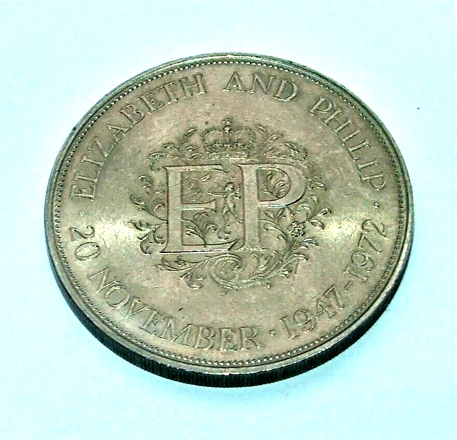 HRM QUEEN ELIZABETH 11 Commemorative Coin EP ( Elizabeth & Philip) 1947 ...