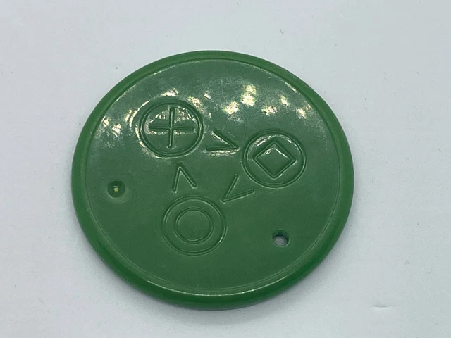 BURGER KING GREEN Eevee Launcher Disk Used Disk Only Disc SEE PICS Toy ...